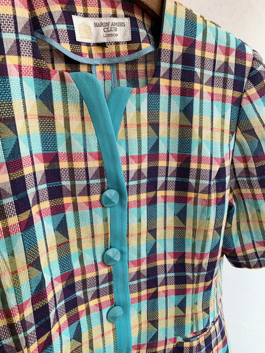 80s Check Pattern Jacket – GrandmaMary
